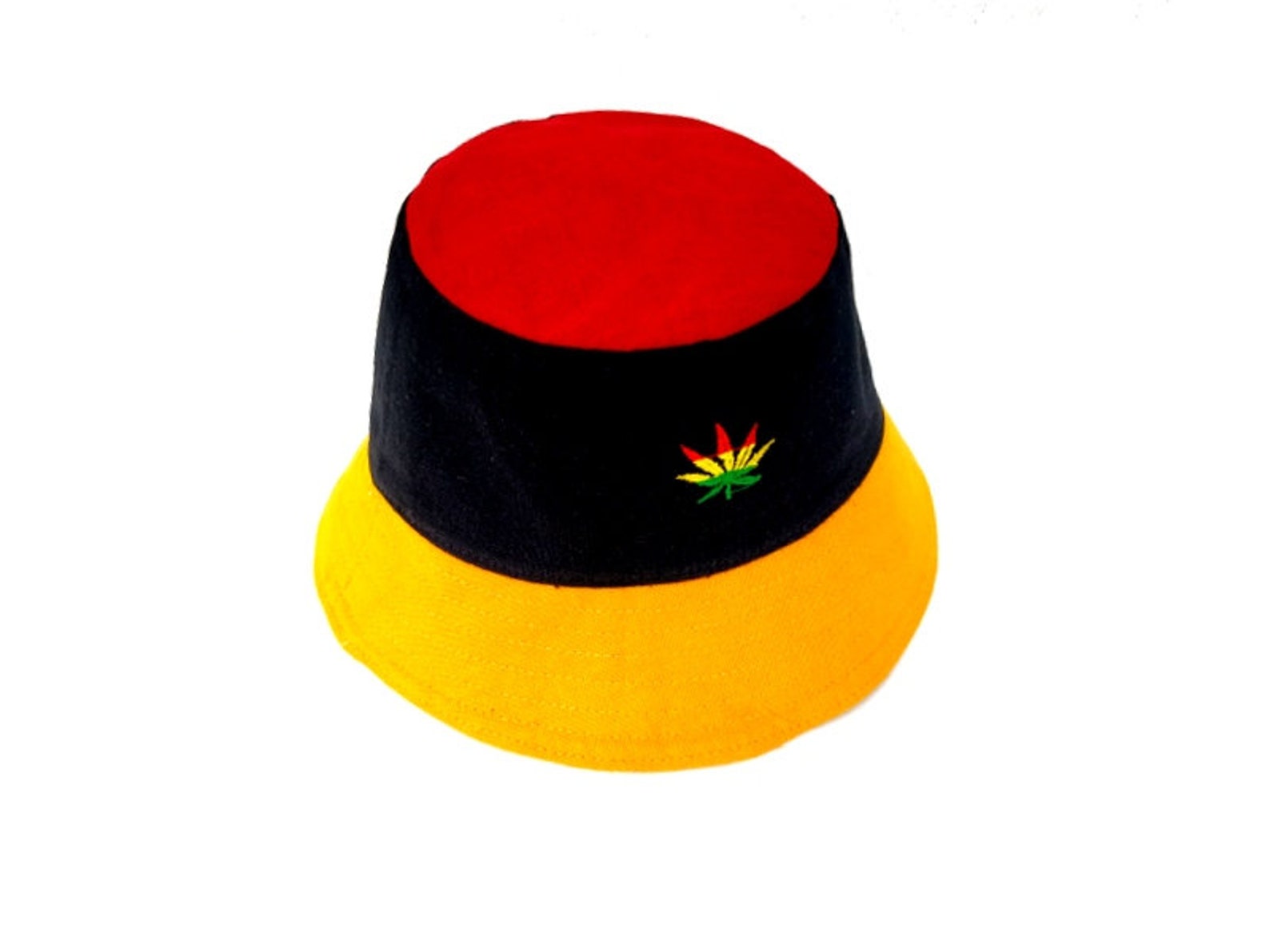 Rasta Bucket Hats, Jamaican Hat, Red Yellow Green Black Hat, Sun Hat ...
