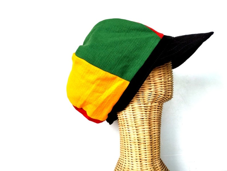 Rasta Cap, Reggae Cap, Jamaica Hat, Army Cap, Rasta Dreadlocks Hat ...