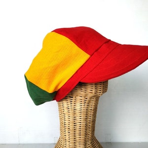 Rasta Cap, Reggae Cap, Jamaica Hat, Army Cap, Rasta Dreadlocks Hat ...