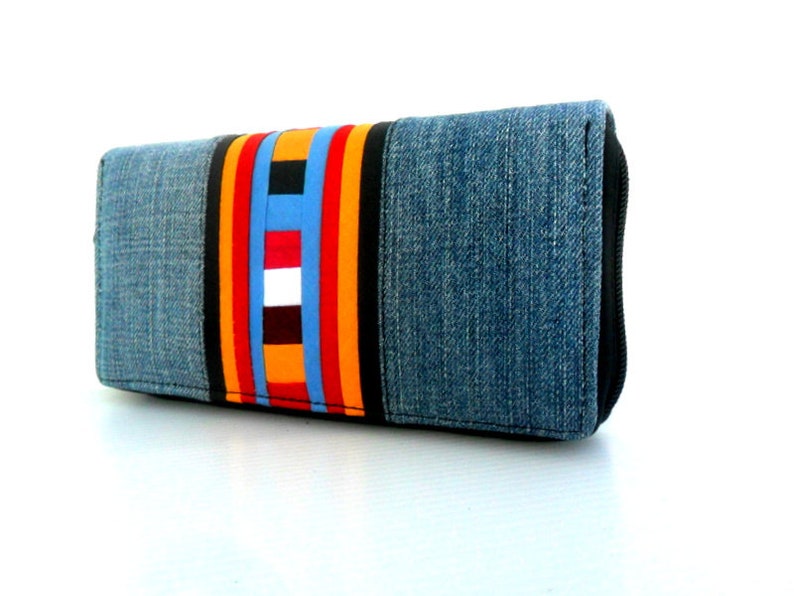 Denim Wallet Jeans Wallet Bohemian Wallet Women Wallet - Etsy