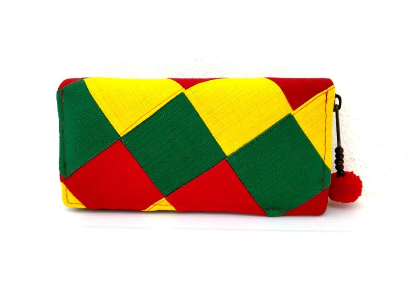 Rasta Wallet Patchwork Boho Wallet Rastafarian Purse Reggae - Etsy