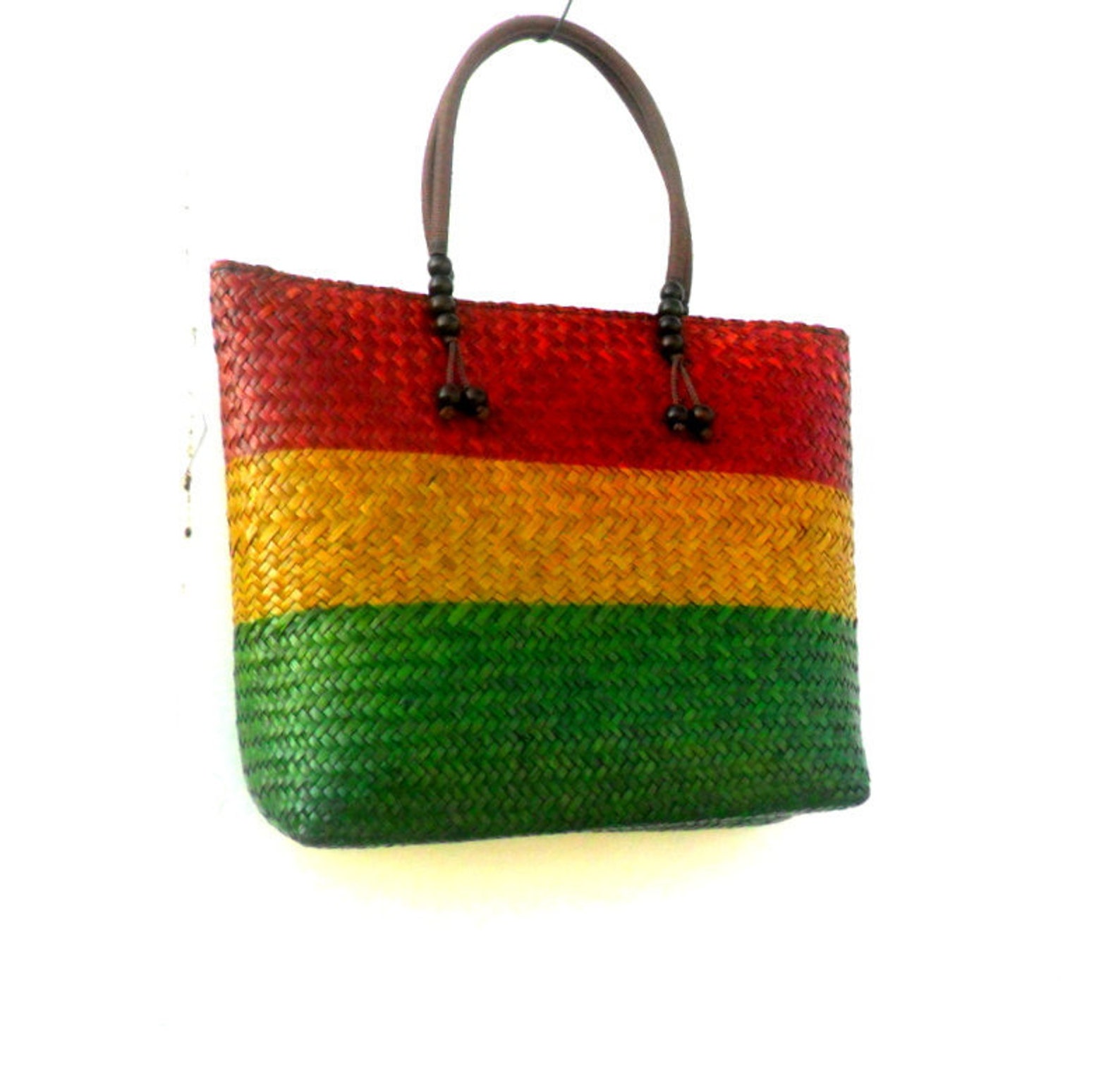 Rasta Straw Bag African Bag Caribbean Bag Beach Bag Rasta - Etsy