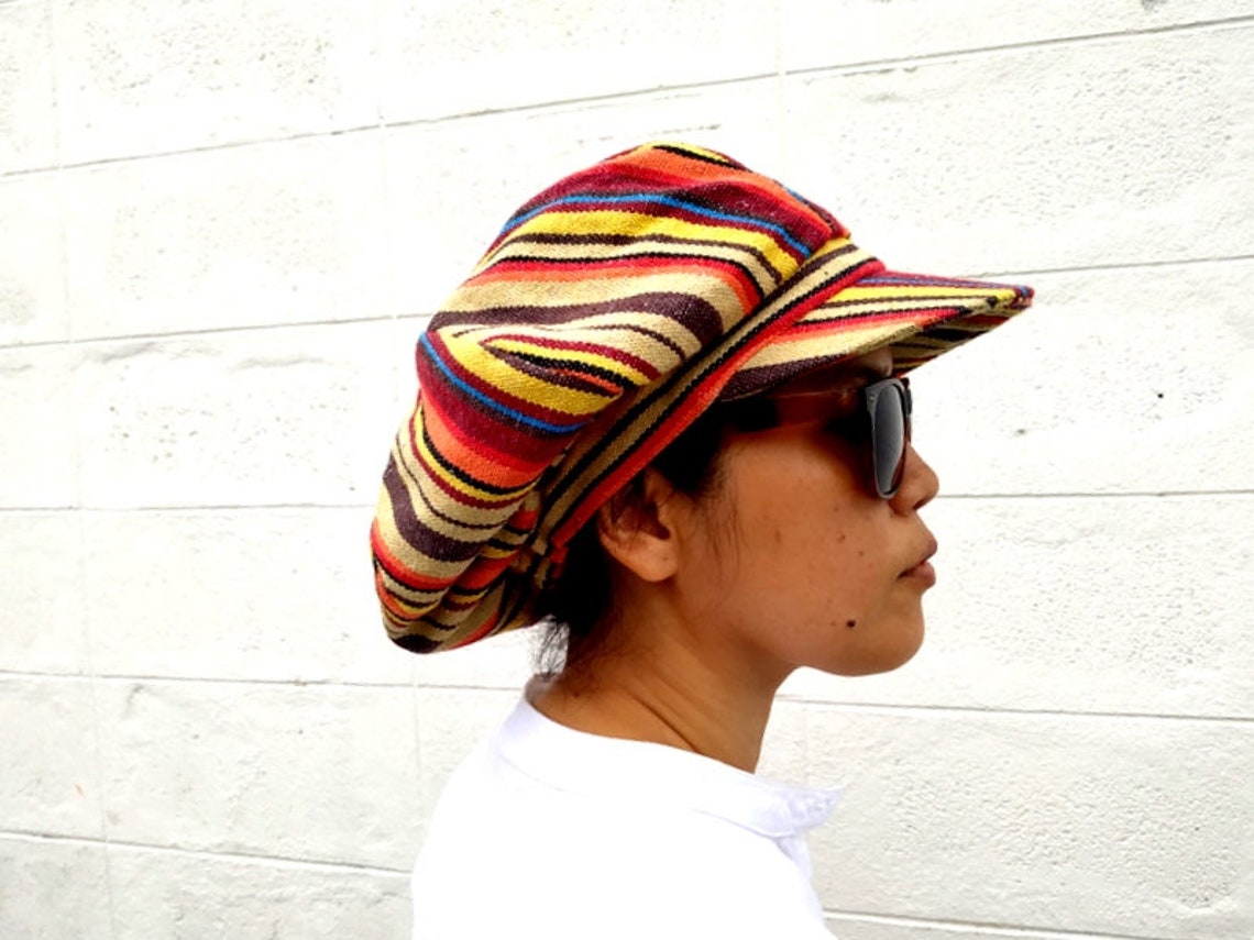 Rasta Cap Reggae Cap Army Cap Cadet Military Hat Reggae - Etsy