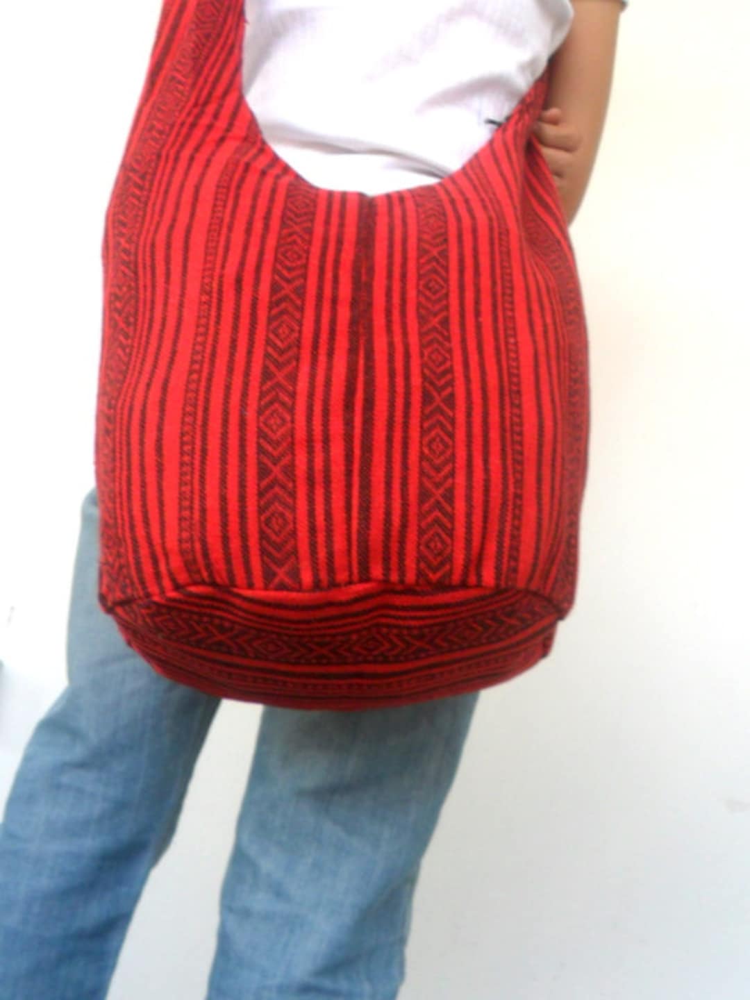 Shoulder Bag Bohemian Bag Red Color Bag Messenger Bag Hippie Hobo ...