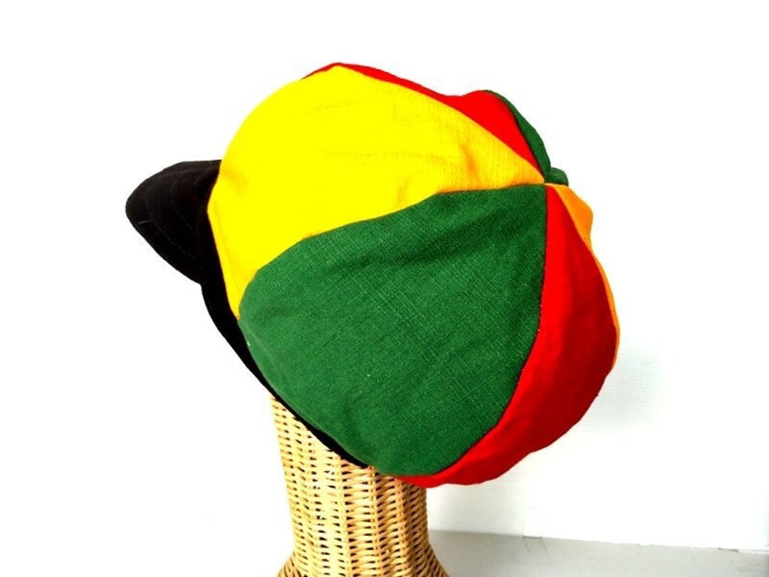 Rasta Cap, Reggae Cap, Jamaica Hat, Army Cap, Rasta Dreadlocks Hat ...
