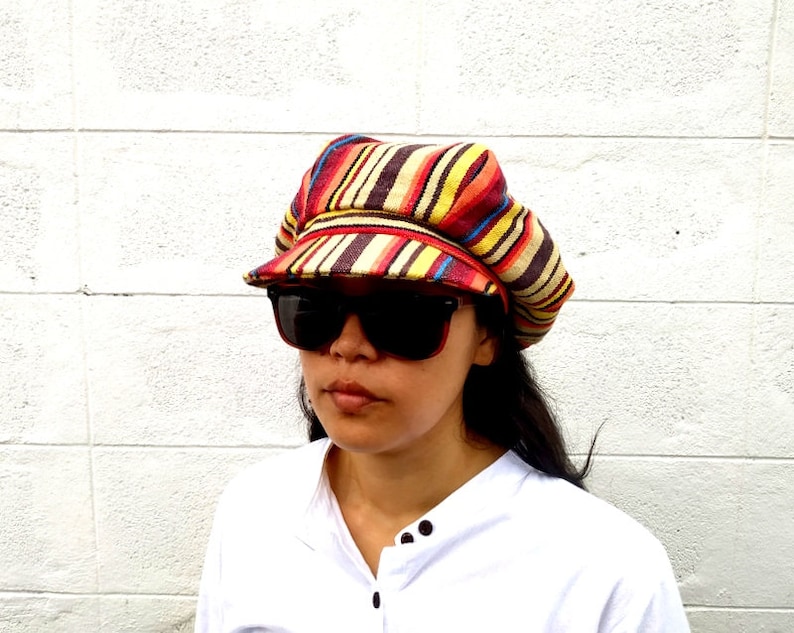 Rasta Cap Reggae Cap Army Cap Cadet Military Hat Reggae - Etsy