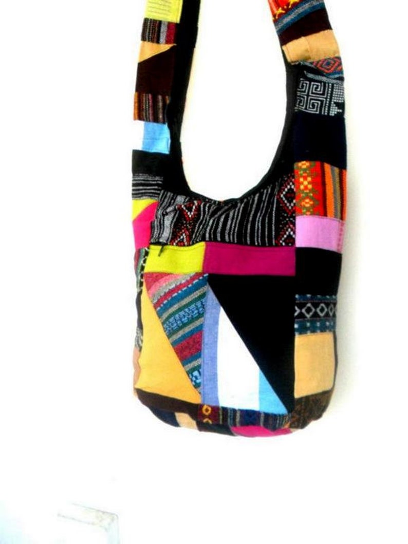 Crossbody Bag Patchwork Hobo Bag Bohemian Bag Messenger | Etsy