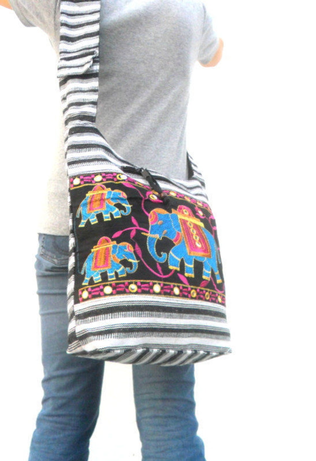 Sling Elephant Bag Hobo Bag Boho Bag Hippie Bag Crossbody Bag ...