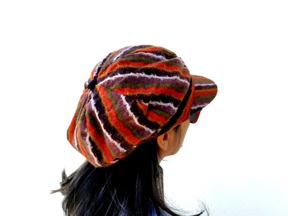 Rainbow Cap Gatsby Cap Newsboy Cap Hippie Hat Artist Hat | Etsy