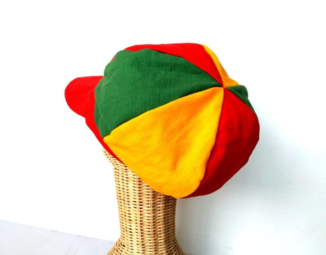 Rasta Cap, Reggae Cap, Jamaica Hat, Army Cap, Rasta Dreadlocks Hat ...