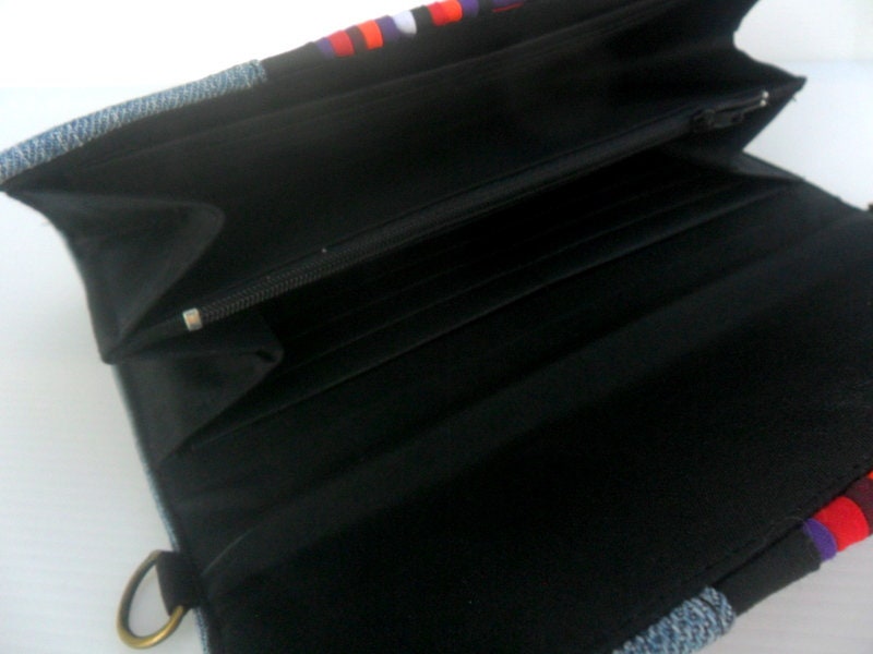 Denim Wallet Jeans Wallet Bohemian Wallet Denim Purse | Etsy