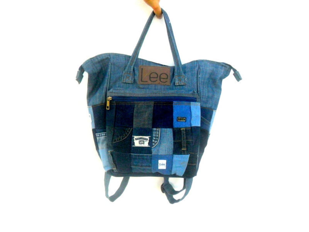 Denim Backpack, Jeans Backpack, Rucksack Denim, Vintage Jeans, Hipster ...