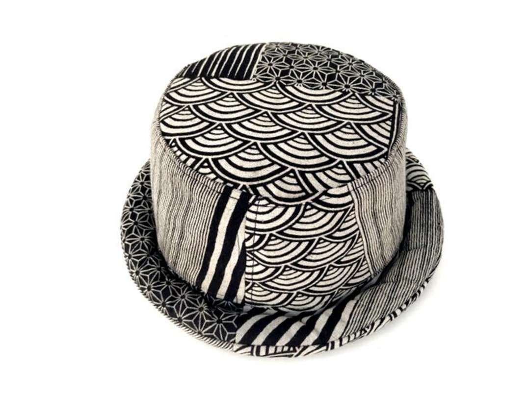 Artisan Bucket Hat, Festival Rolled Brim Hat, Hobo Hat, Hippie Hat ...