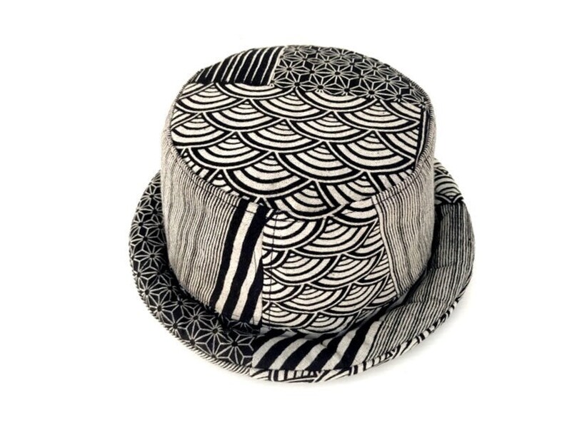Artisan Bucket Hat, Festival Rolled Brim Hat, Hobo Hat, Hippie Hat ...