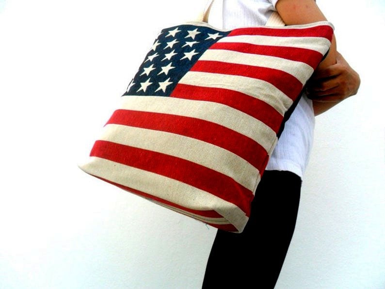 Tote Bag Lady Women American Flag Bag Ethnic Bag Bohemian Bag - Etsy
