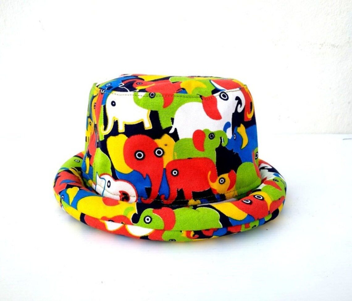 Elephant Hat Animal Hat Bucket Hat Bohemian Hat Safari - Etsy