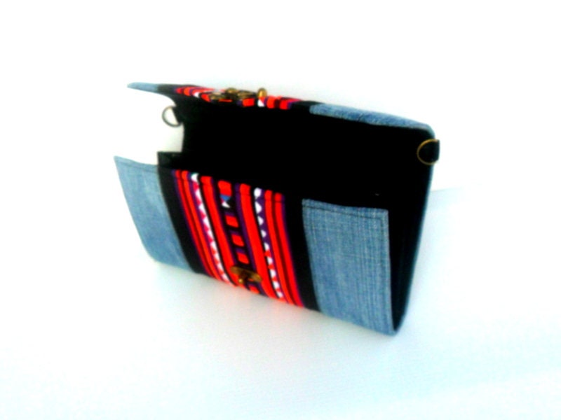 Denim Wallet Jeans Wallet Bohemian Wallet Denim Purse | Etsy