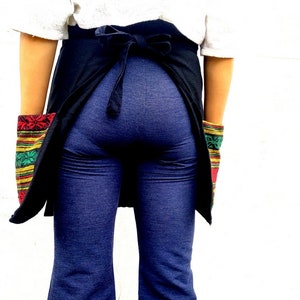 Linen Apron, Half Apron, Cafe Apron, Linen, Vendor Apron, Rasta Bag ...