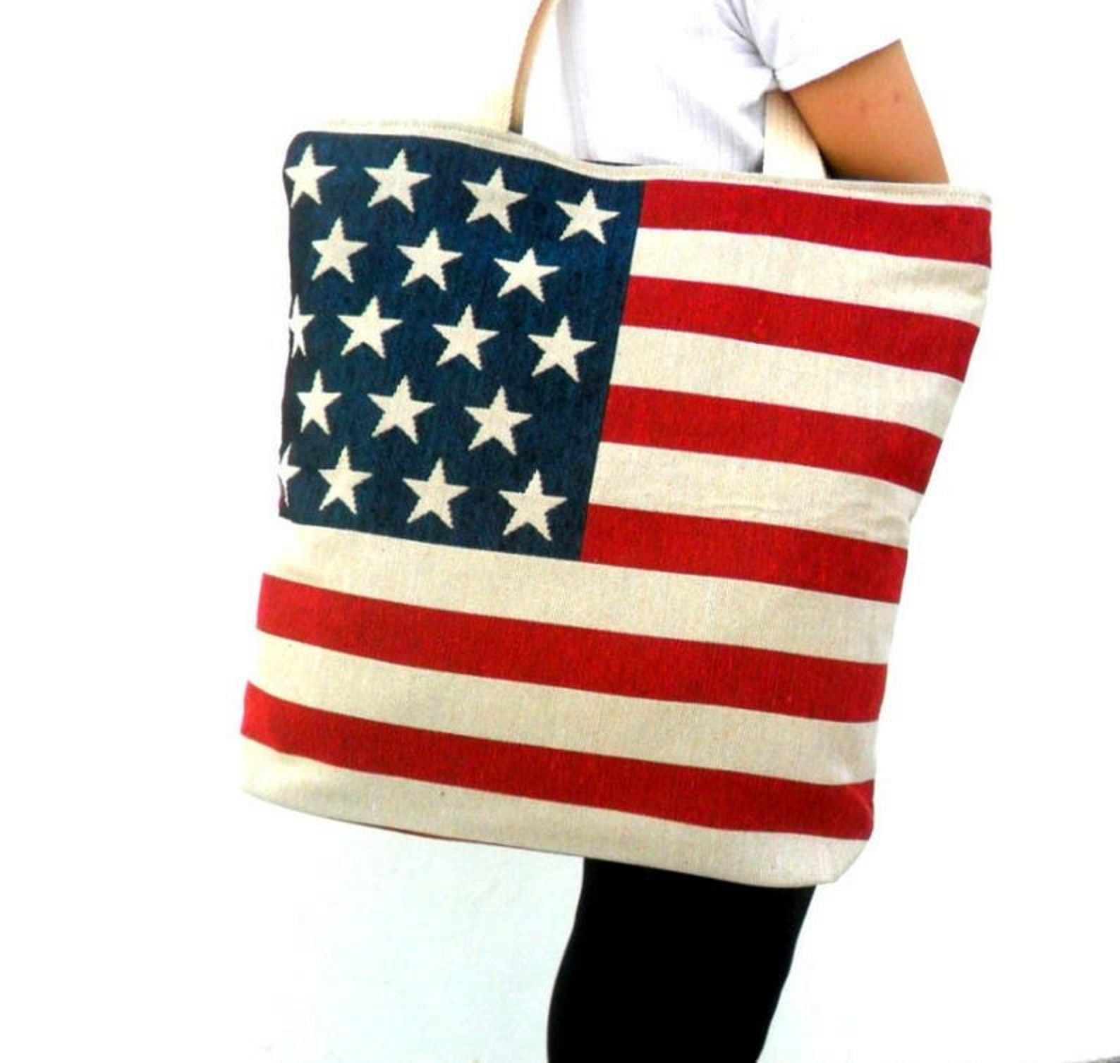 Tote Bag Lady Women American Flag Bag Ethnic Bag Bohemian Bag ...