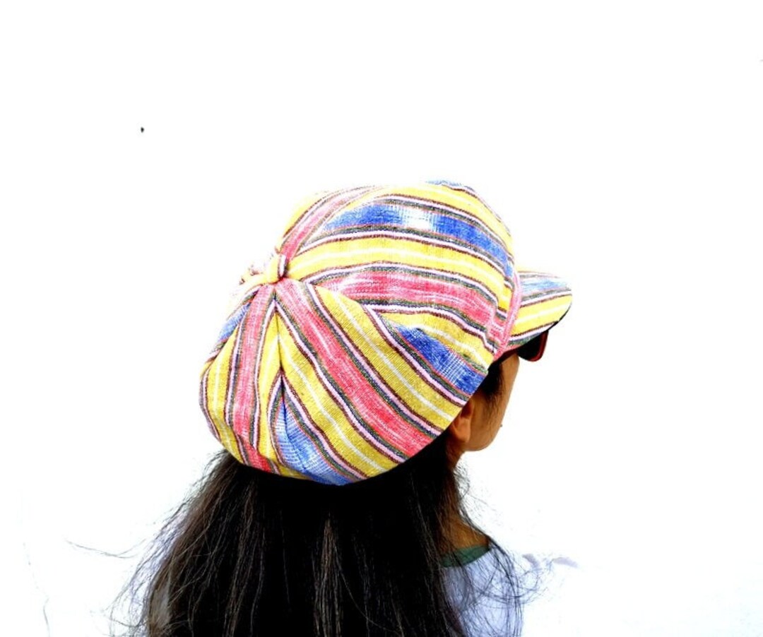 Rainbow Cap, Gatsby Cap, Newsboy Cap, Hippie Hat, Artist Hat, Rastafari ...
