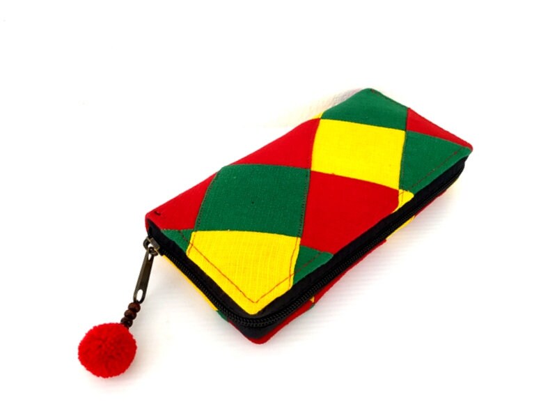 Rasta Wallet, Patchwork Boho Wallet, Rastafarian Purse, Reggae Bag ...