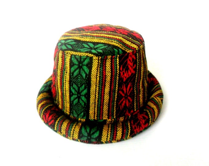 Rasta Hat Reggae Hat Bucket Hat Bohemian Hat Jamaican Hat - Etsy