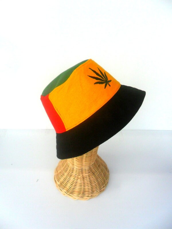 Bucket Hat Boho Rasta Hat Hemp Hat Hippie Reggae Bucket Hat Unisex Cap ...