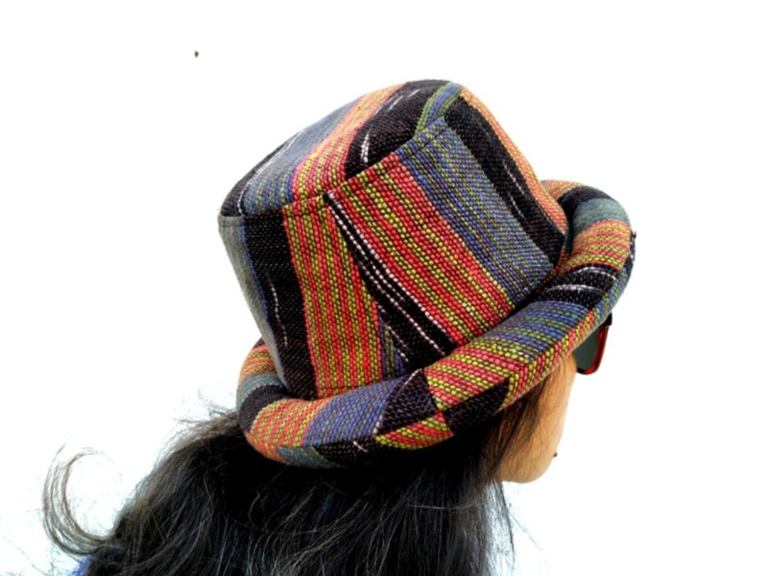 Rolled Brim Vegan Bucket Hat, Bucket Hat, Festival Hat, Hobo Hat ...