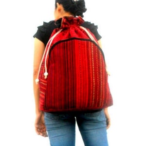 Hipster Backpack Bohemian Backpack School Backpack Shoulder Bag Red ...