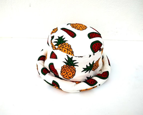 Pineapple Bucket Hat Watermelon Hat Fruit Hat Bohemian Hat - Etsy