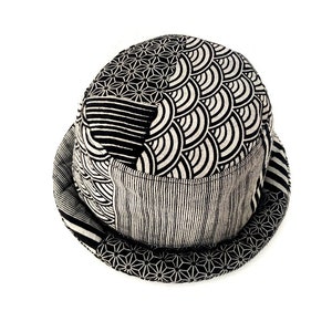 Artisan Bucket Hat, Festival Rolled Brim Hat, Hobo Hat, Hippie Hat ...