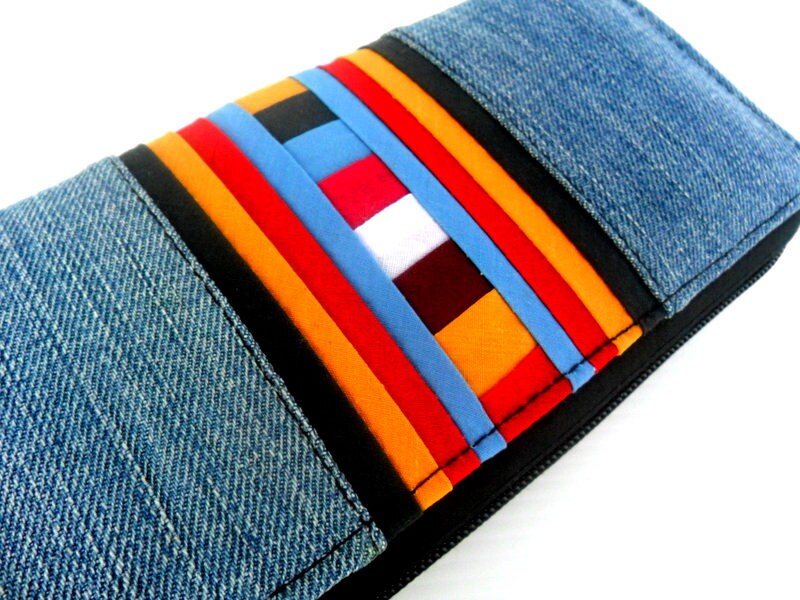 Denim Wallet Jeans Wallet Bohemian Wallet Women Wallet | Etsy