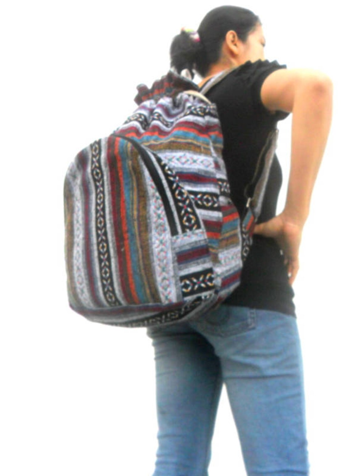 Hipster Backpack Bohemian Backpack School Backpack Shoulder Bag Multi ...