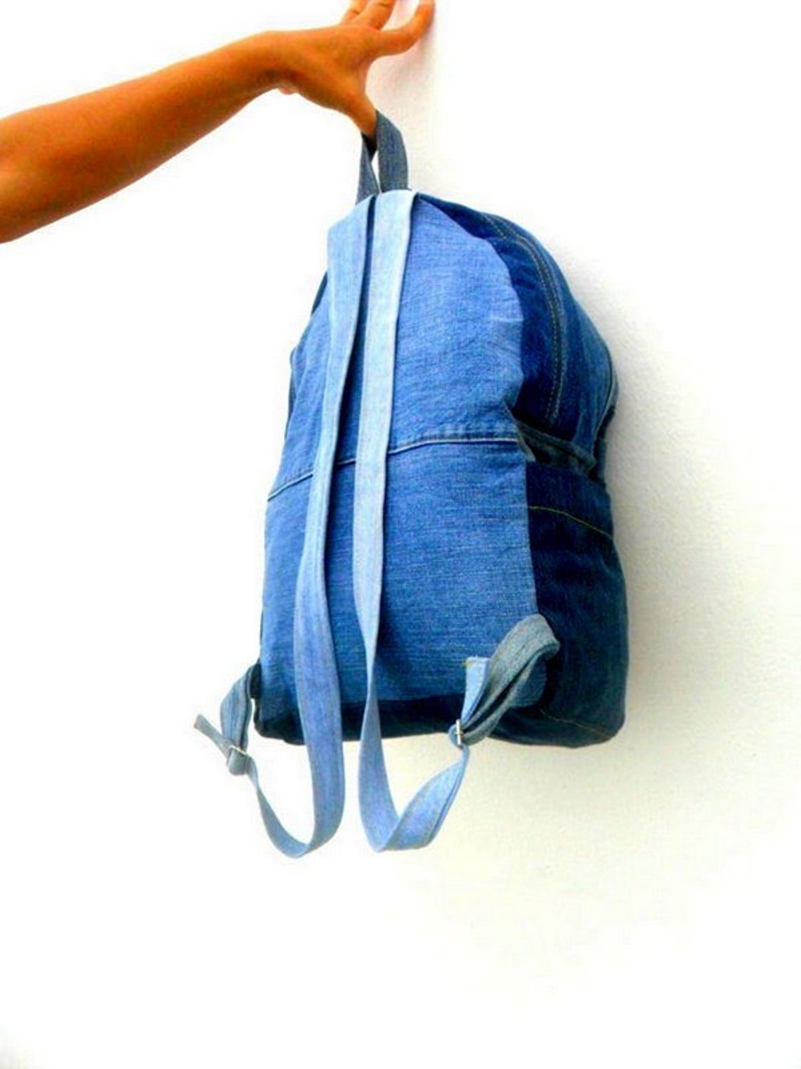 Jeans Backpack Bag Denim Bag Reclaimed Jean Bag Rucksack Bag Vintage ...