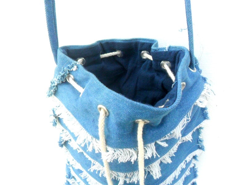 Denim Bag Jean Bag Pouch Bag Rucksack Bag Crossbody Denim - Etsy