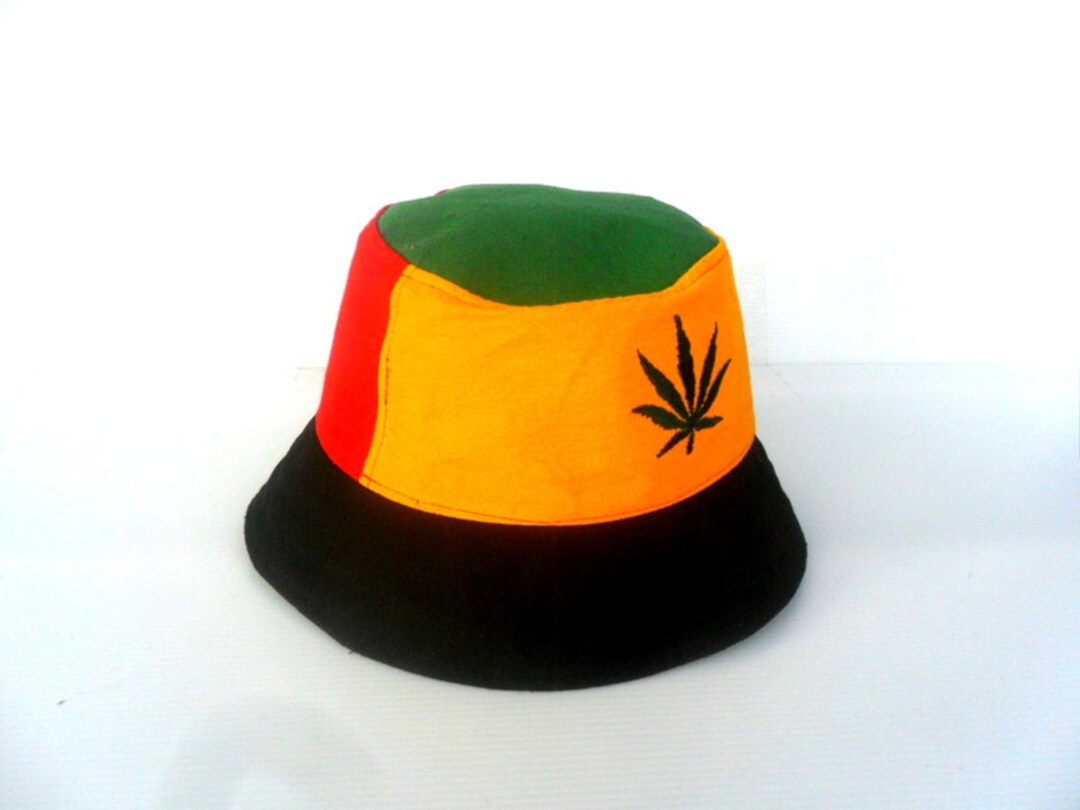 Bucket Hat Boho Rasta Hat Hemp Hat Hippie Reggae Bucket Hat Unisex Cap ...