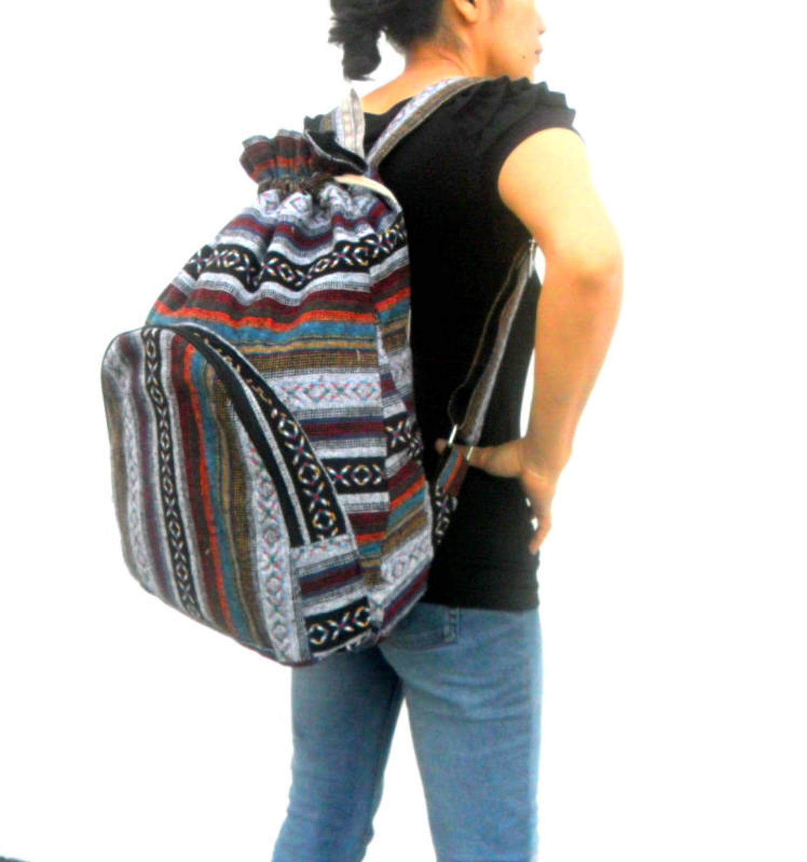 Hipster Backpack Bohemian Backpack School Backpack Shoulder Bag Multi ...