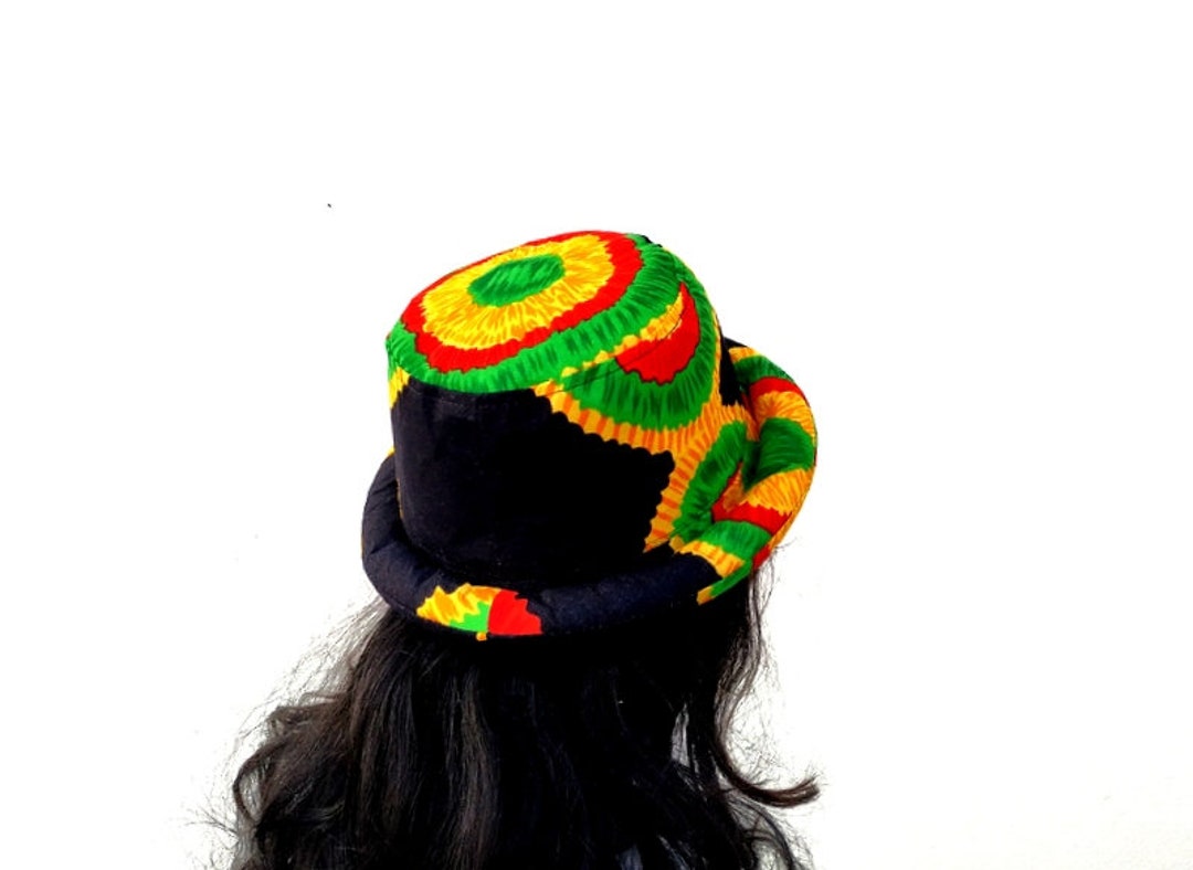African Bucket Hat, Reggae Hat, Jamaica Hat, Bohemian Hat, Rastafari ...