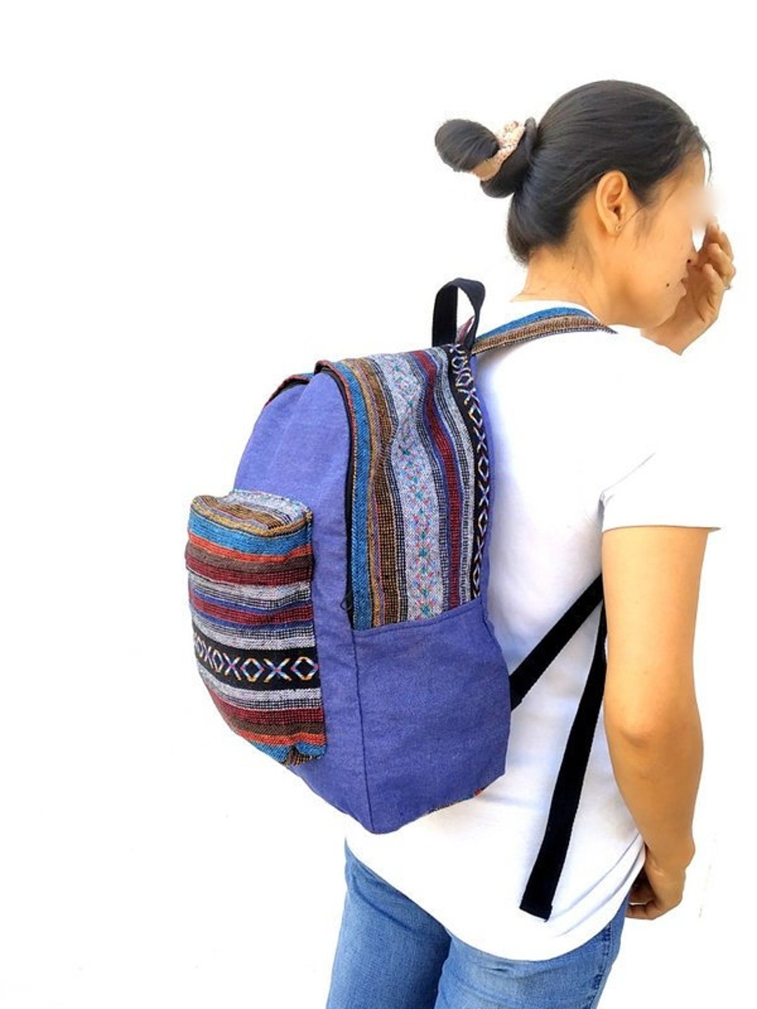Jeans Backpack, Denim Backpack, Jean Bag, Recycled Jeans, Rucksack ...