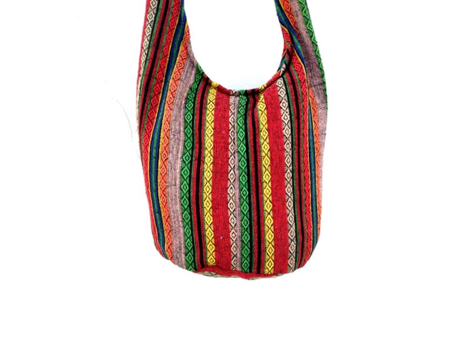Rainbow Hobo Bag, Festival Bag, Ethnic Bag, Market Bag, Rasta Bag ...