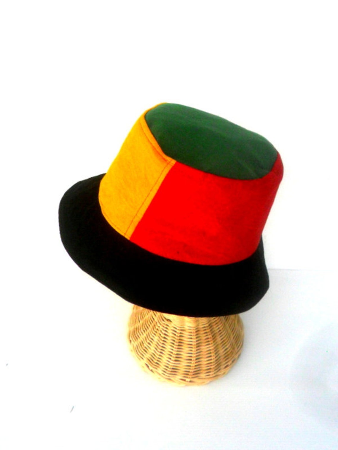 Bucket Hat Boho Rasta Hat Hemp Hat Hippie Reggae Bucket Hat Unisex Cap ...