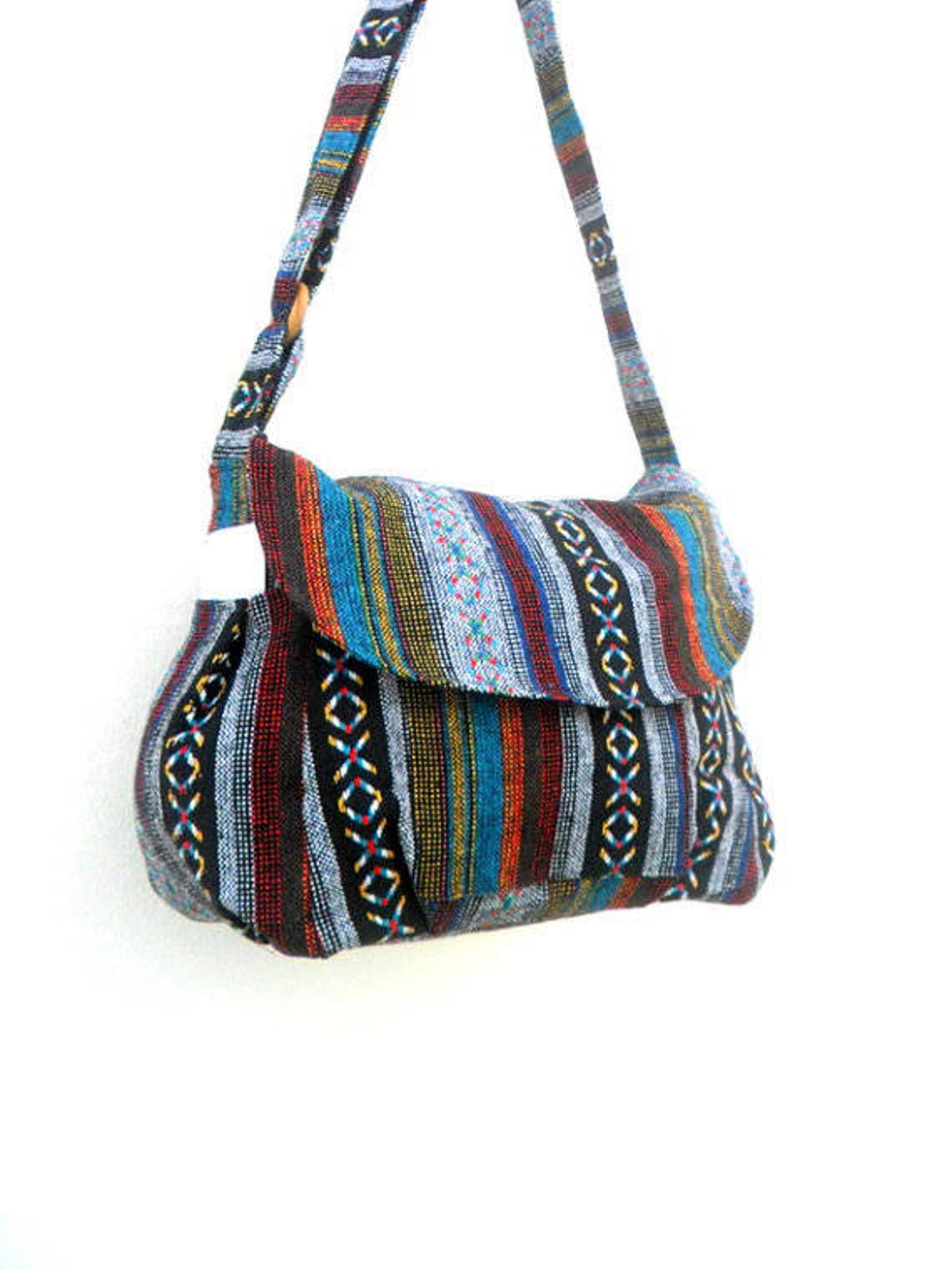 Crossbody Bag Hippie Bag Messenger Shoulder Bag Purse Handbag - Etsy