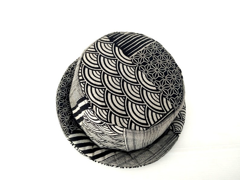 Artisan Bucket Hat, Festival Rolled Brim Hat, Hobo Hat, Hippie Hat ...