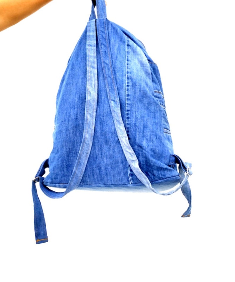 Denim Backpack, Levis Jeans, Jean Bag, Recycled Jeans, Vintage Bag ...