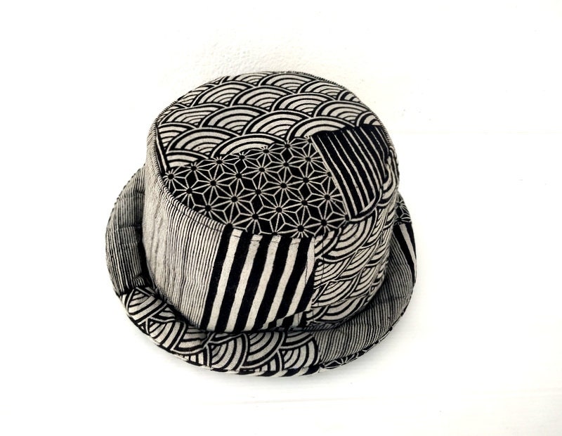 Artisan Bucket Hat, Festival Rolled Brim Hat, Hobo Hat, Hippie Hat ...