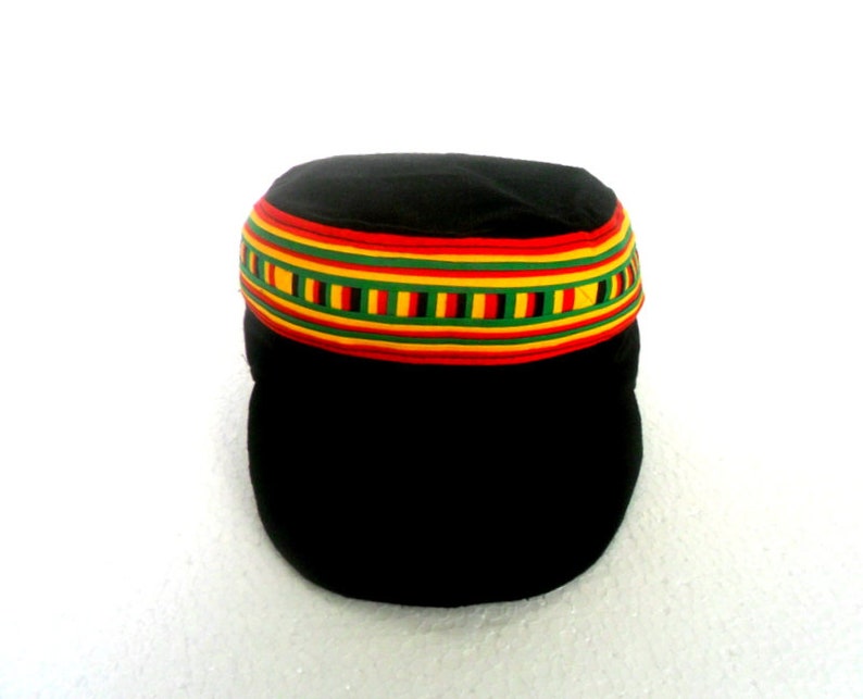 Rasta Cap Reggae Cap Army Cap Cadet Military Hat Reggae - Etsy