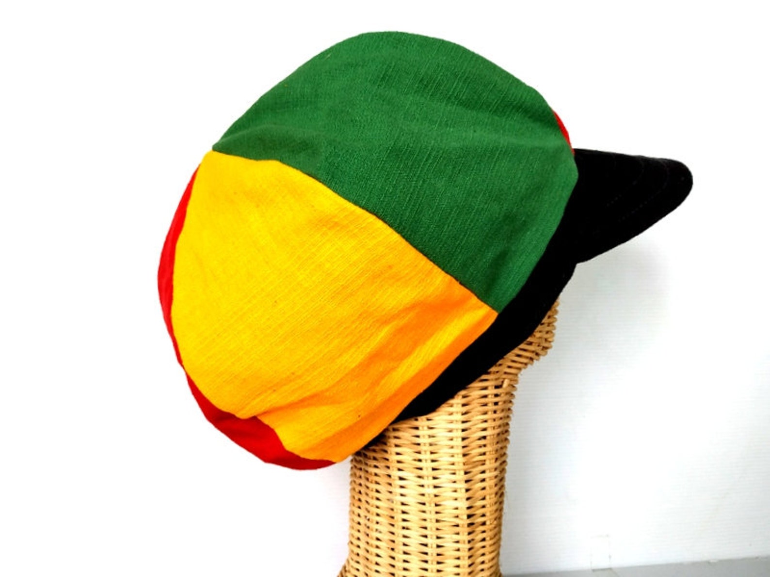 Rasta Cap, Reggae Cap, Jamaica Hat, Army Cap, Rasta Dreadlocks Hat ...