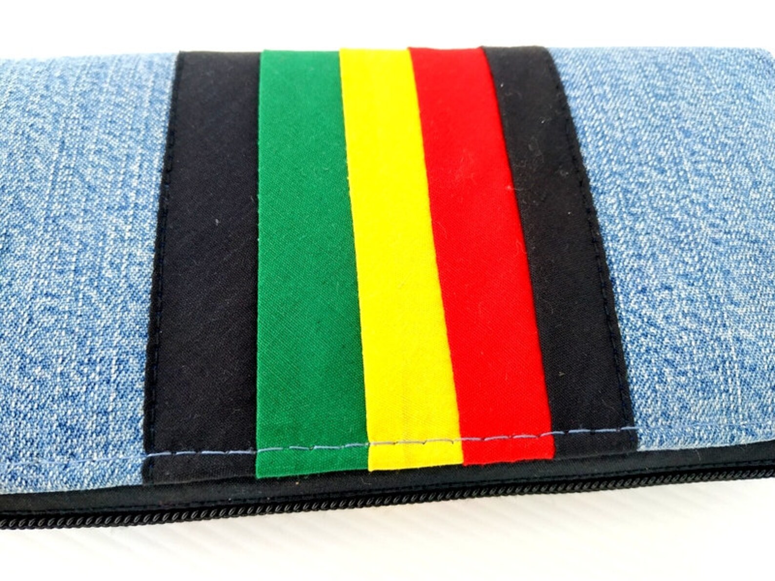 Rasta Wallet Denim Wallet Boho Wallet Bohemian Wallet | Etsy