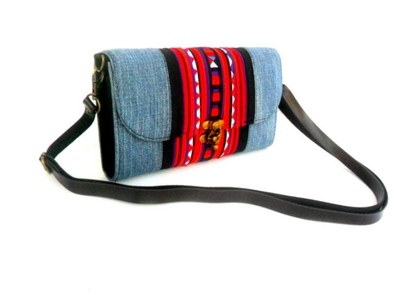 Denim Wallet Jeans Wallet Bohemian Wallet Denim Purse | Etsy