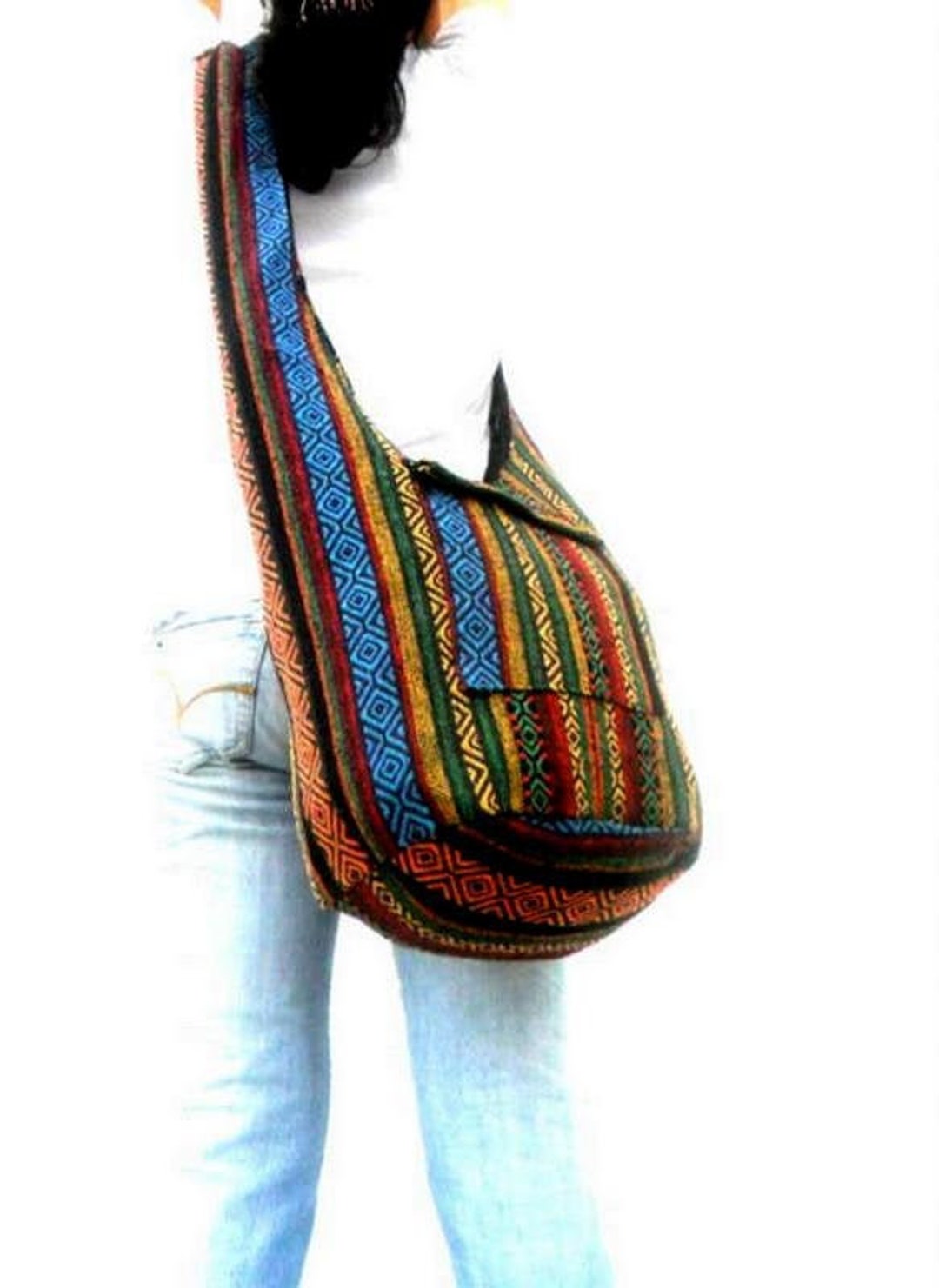 Sling Bag, Ethnic Bag, Rasta Bag, Hippie Bag, Boho Bag, Crossbody Bag ...